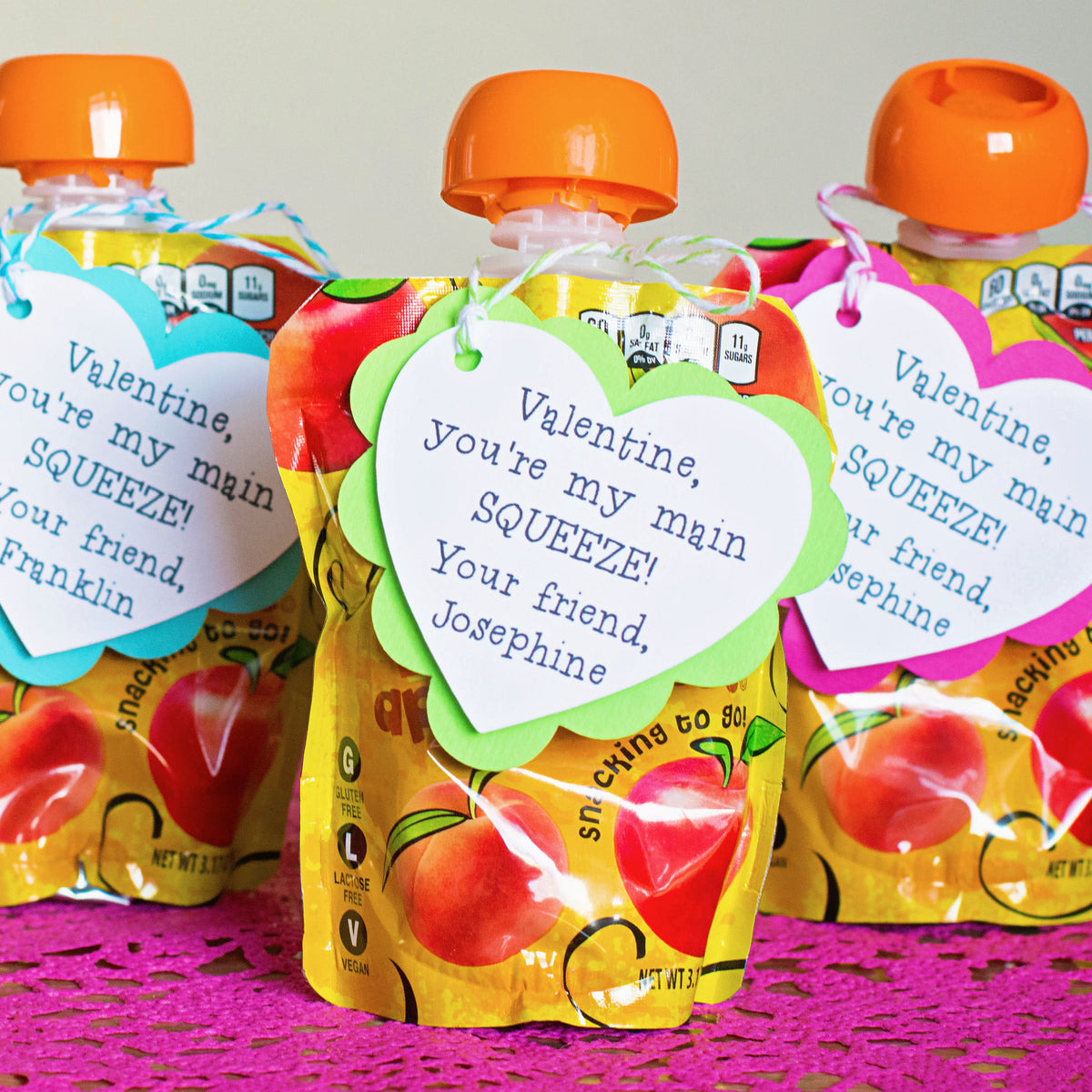 Main Squeeze Personalized Valentine Tags – Sprinkled Wishes